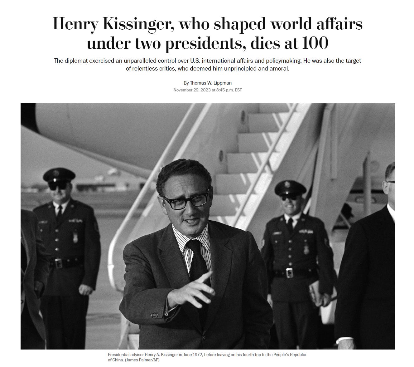 Kissinger: The Maker and Breaker of Diplomacy