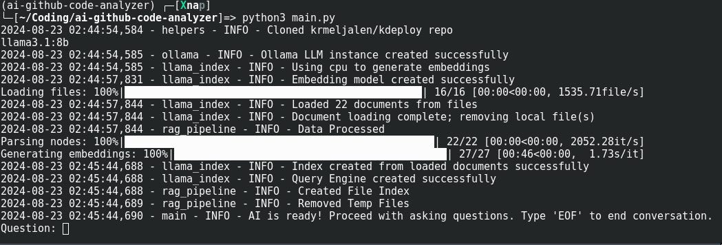 AI GitHub Code Analyzer - by Alen Krmelj - BitNirmata