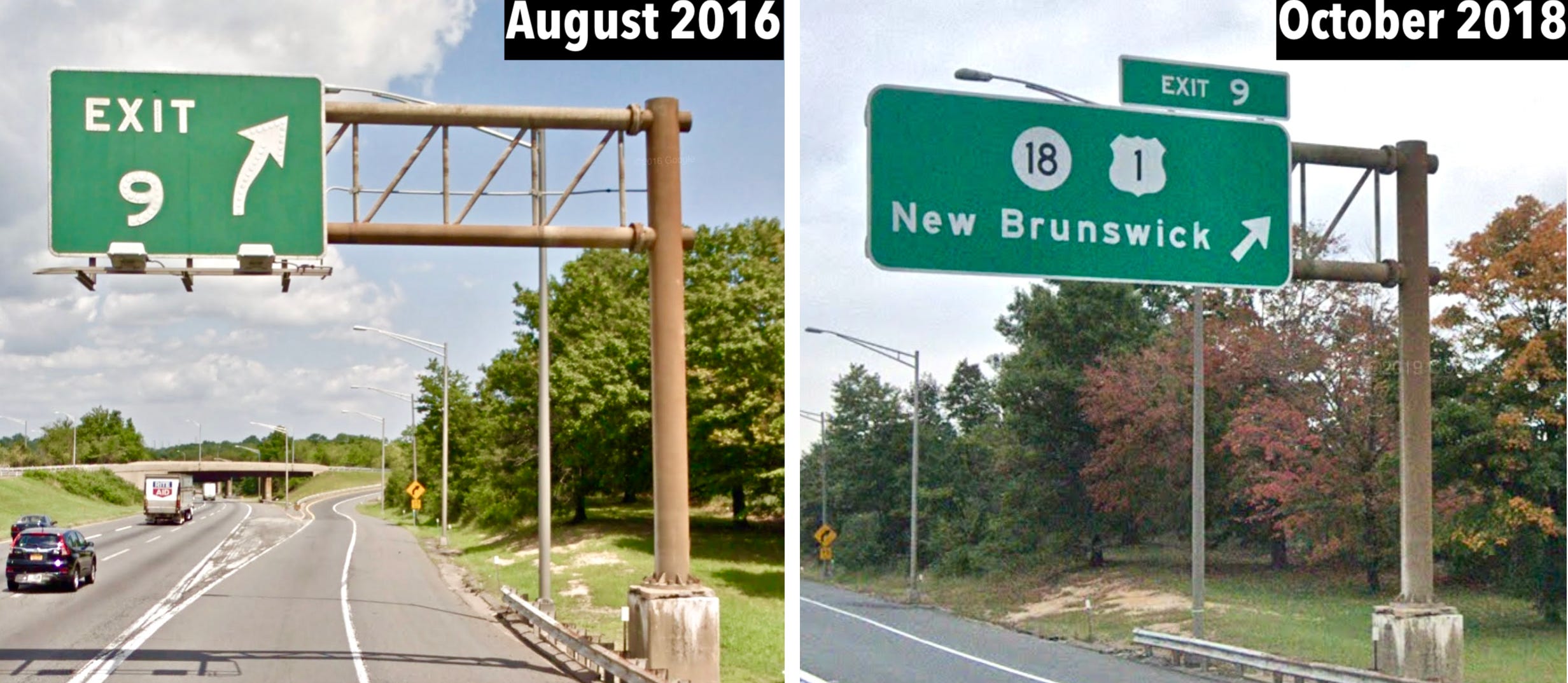 The Very Strange Exit Signs on the New Jersey Turnpike