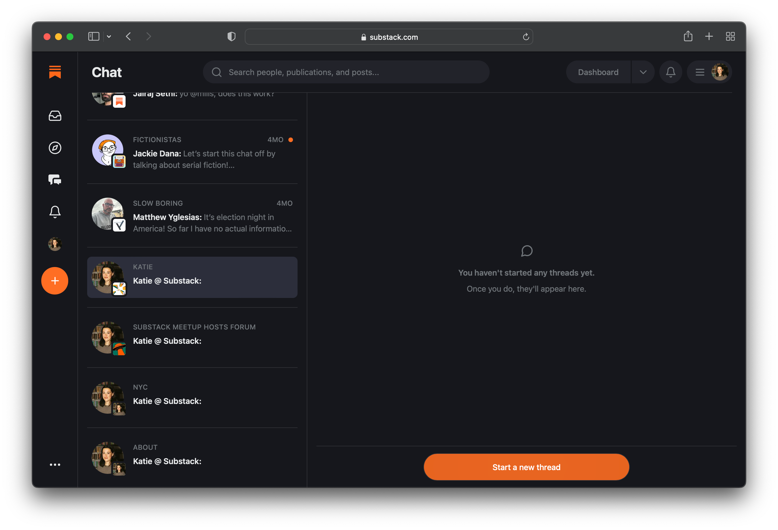 Chat questions answered - On Substack