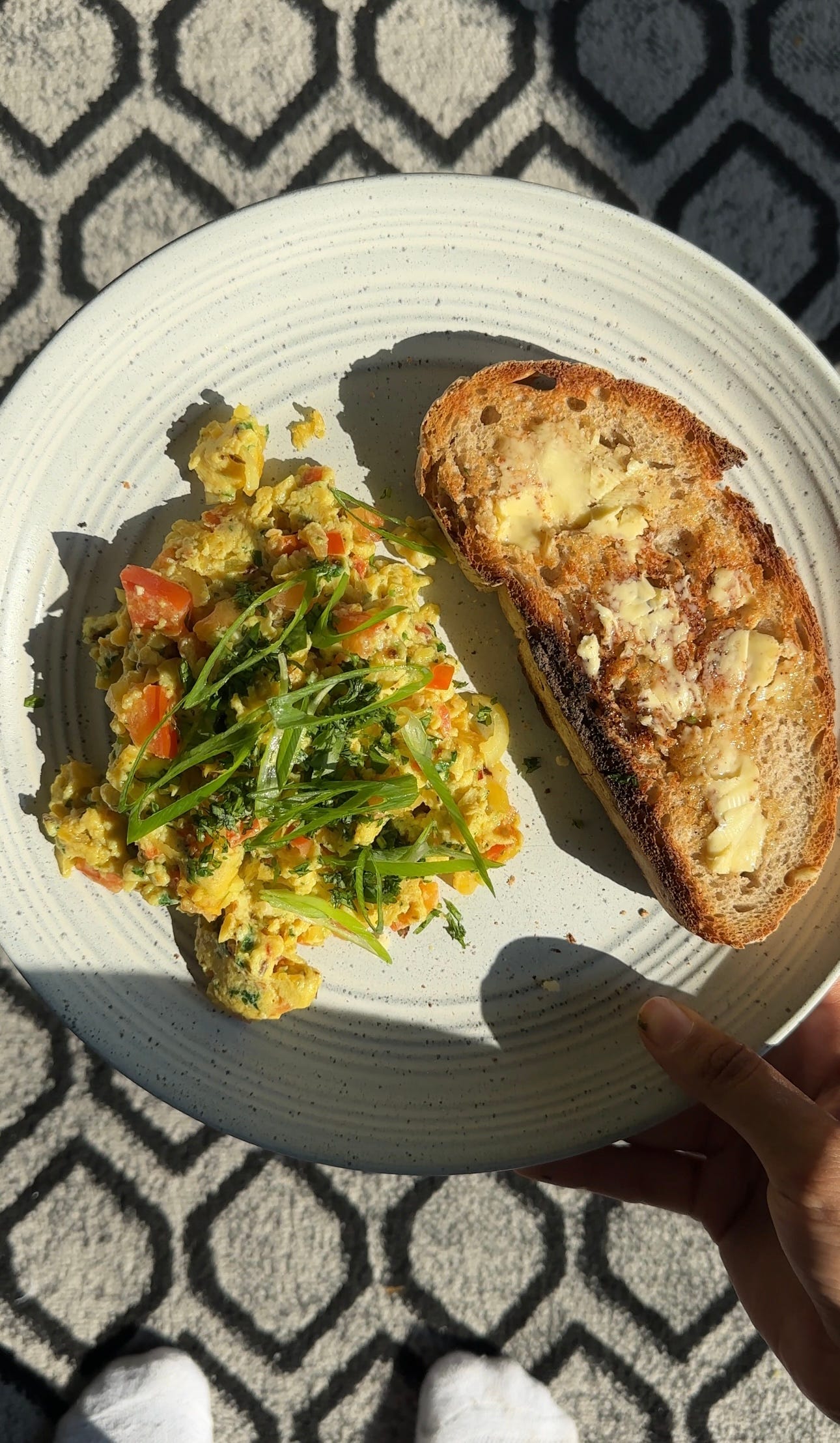 Pakistani Scrambled Eggs (Khagina) - by Laila Mirza