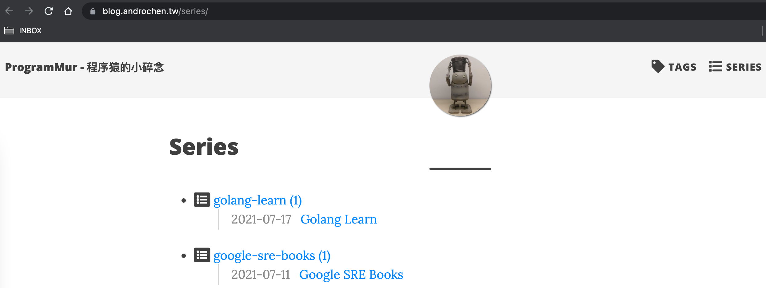 Add Series Taxonomy To Beautiful Hugo Theme