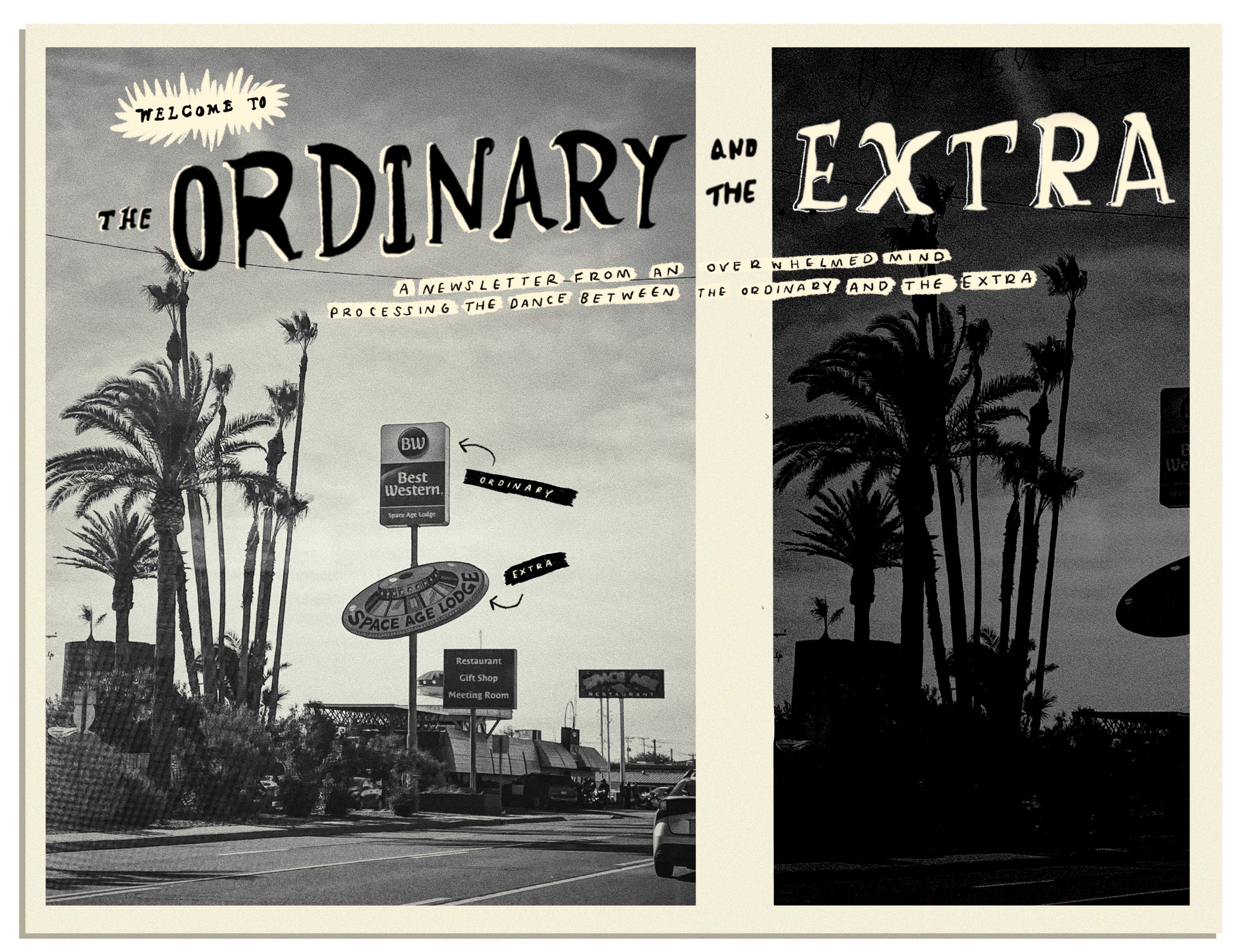 Welcome to 'The Ordinary and the Extra' - by Shelby Grates