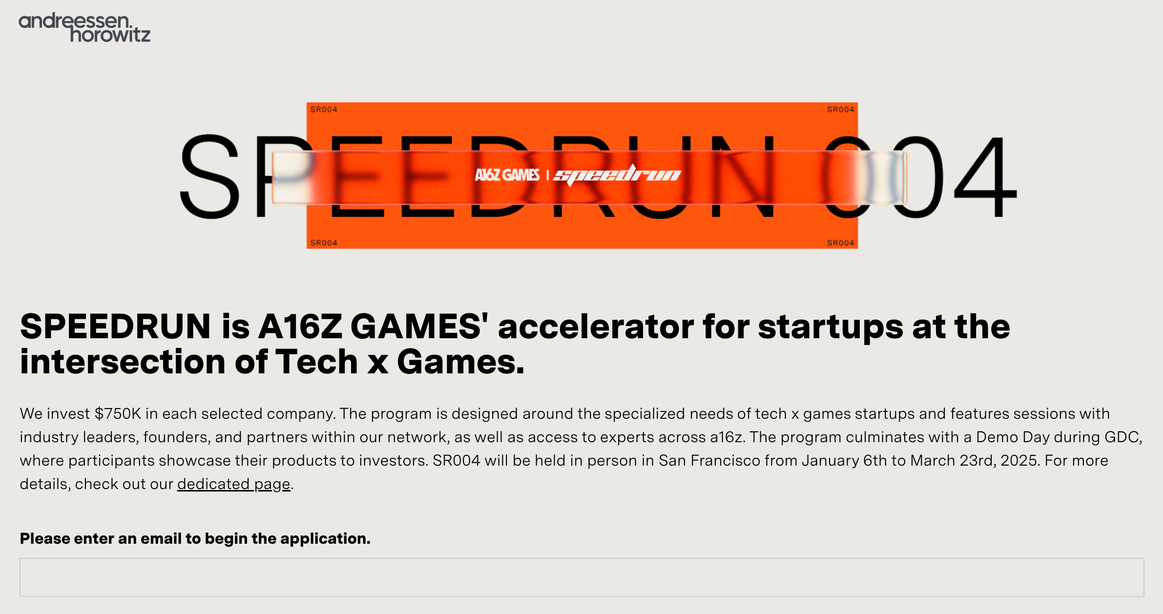 SPEEDRUN: What I learned building a world class startup program from scratch