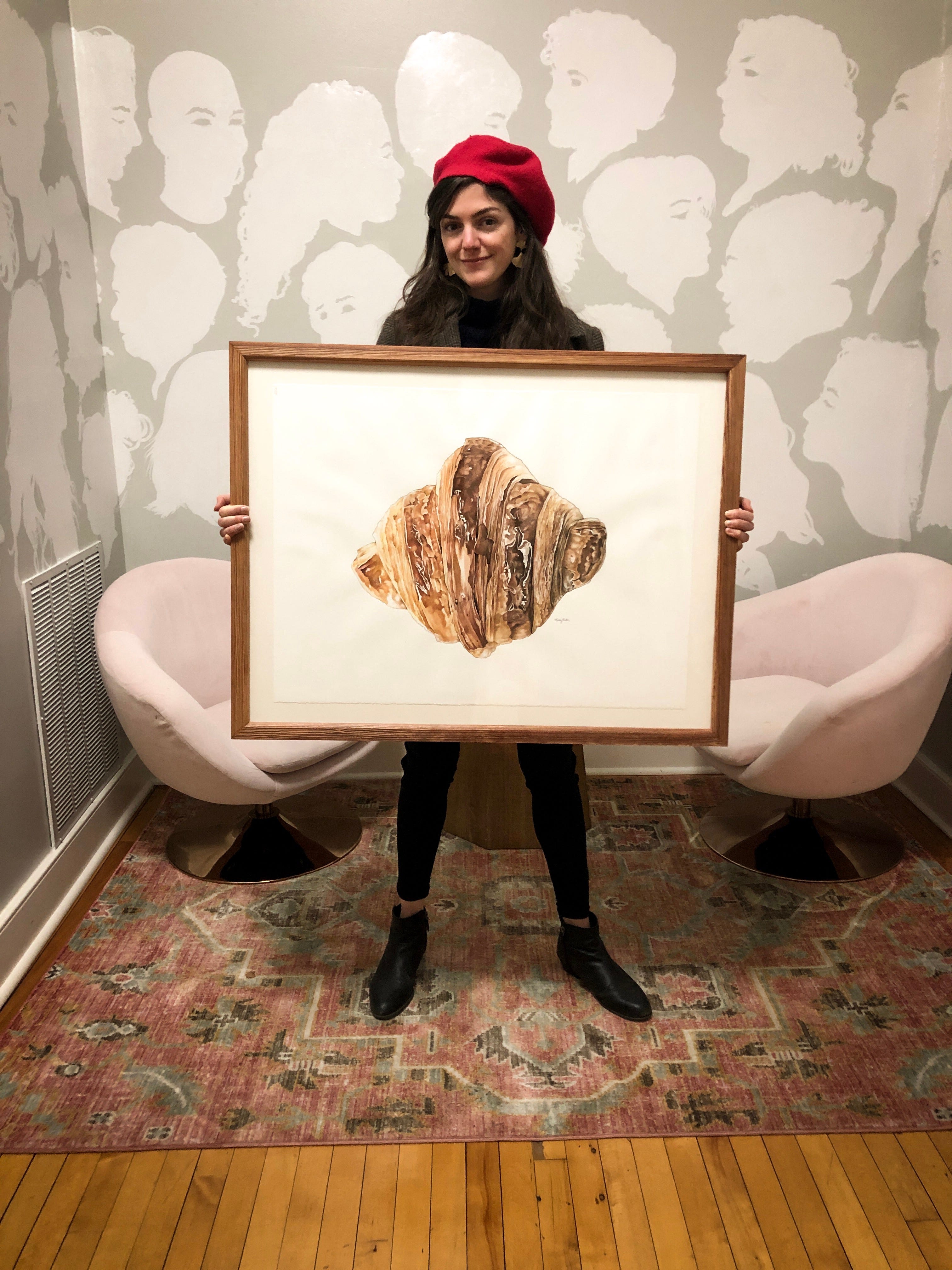 The Biggest Croissant I Could Paint - by Molly Reeder