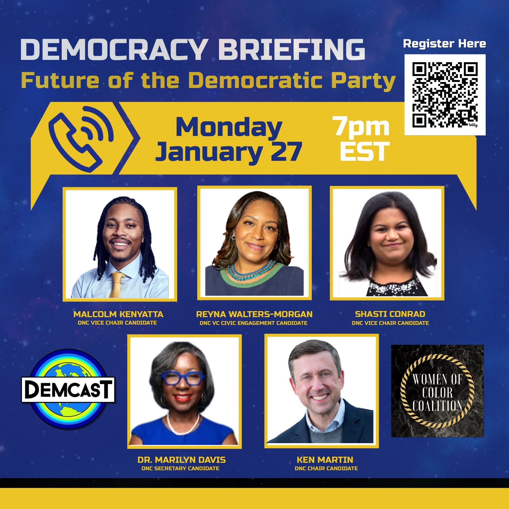 The Future of the Democratic Party: Hear from Five DNC Candidates