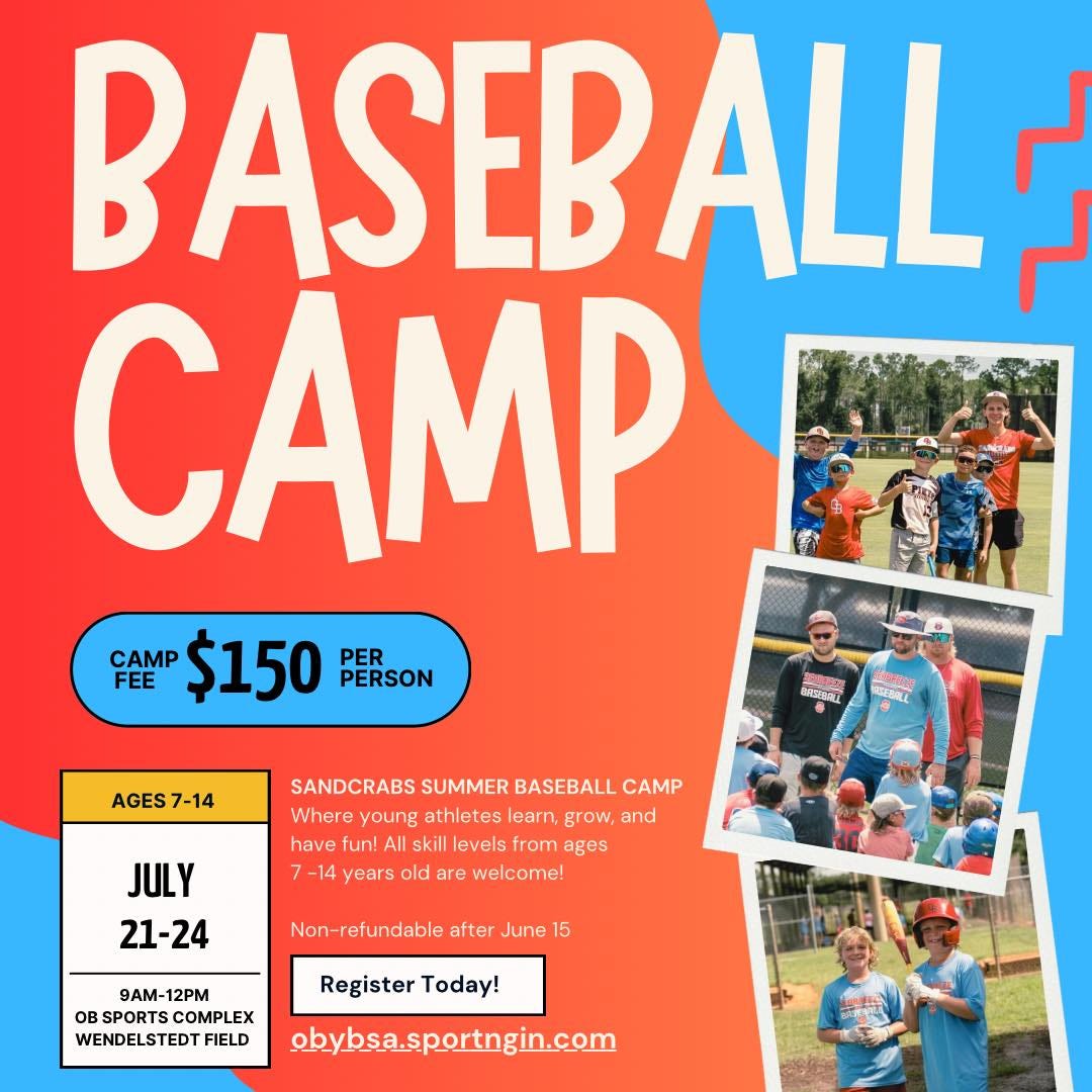 Ormond Beach Youth Baseball & Softball Association announces Sandcrabs ...