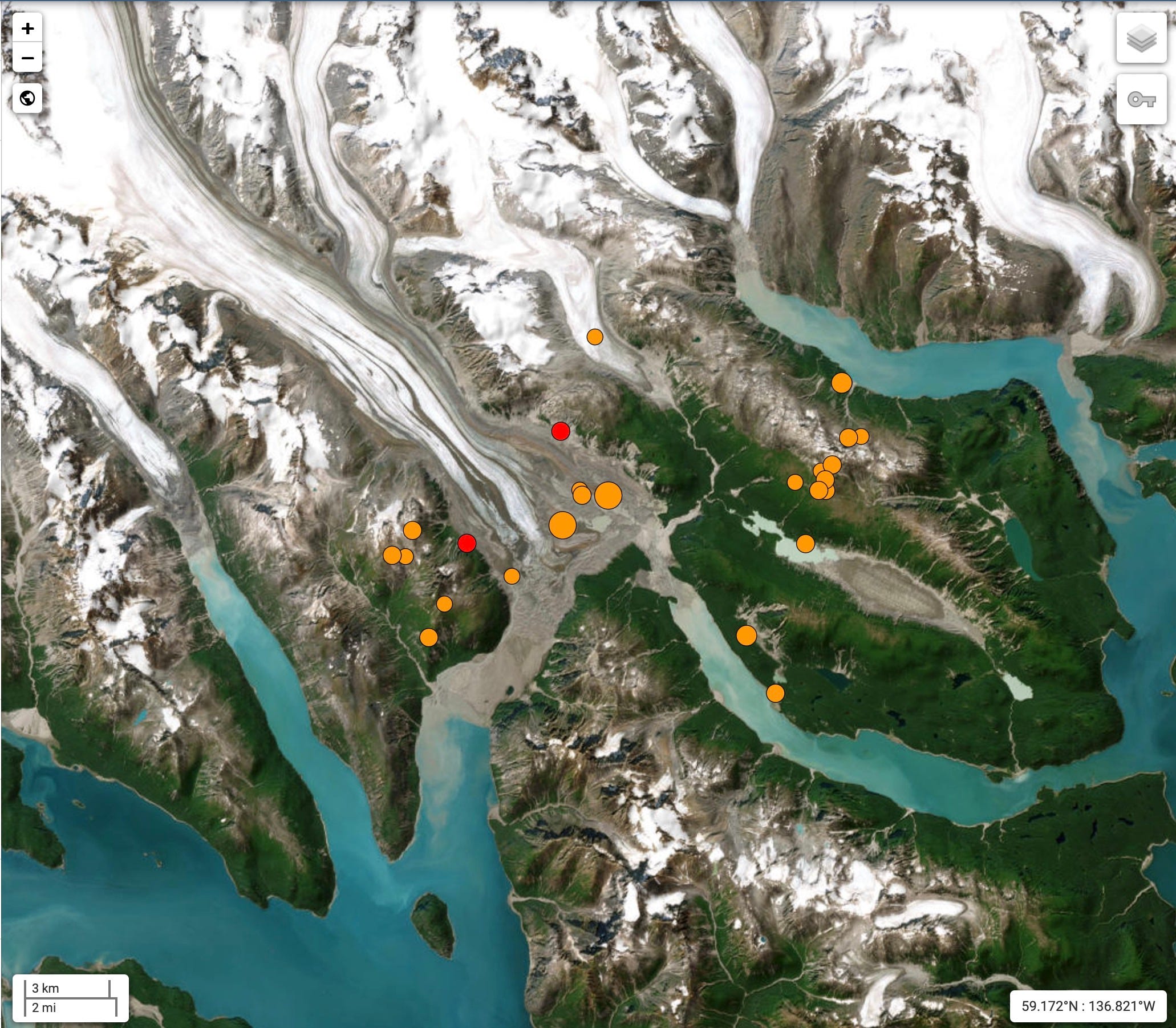 Mw5.1, 5.3 earthquakes strike remote area of Alaska