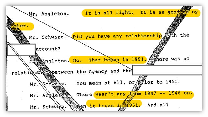 The Long-Suppressed Church Committee Testimony of CIA ...