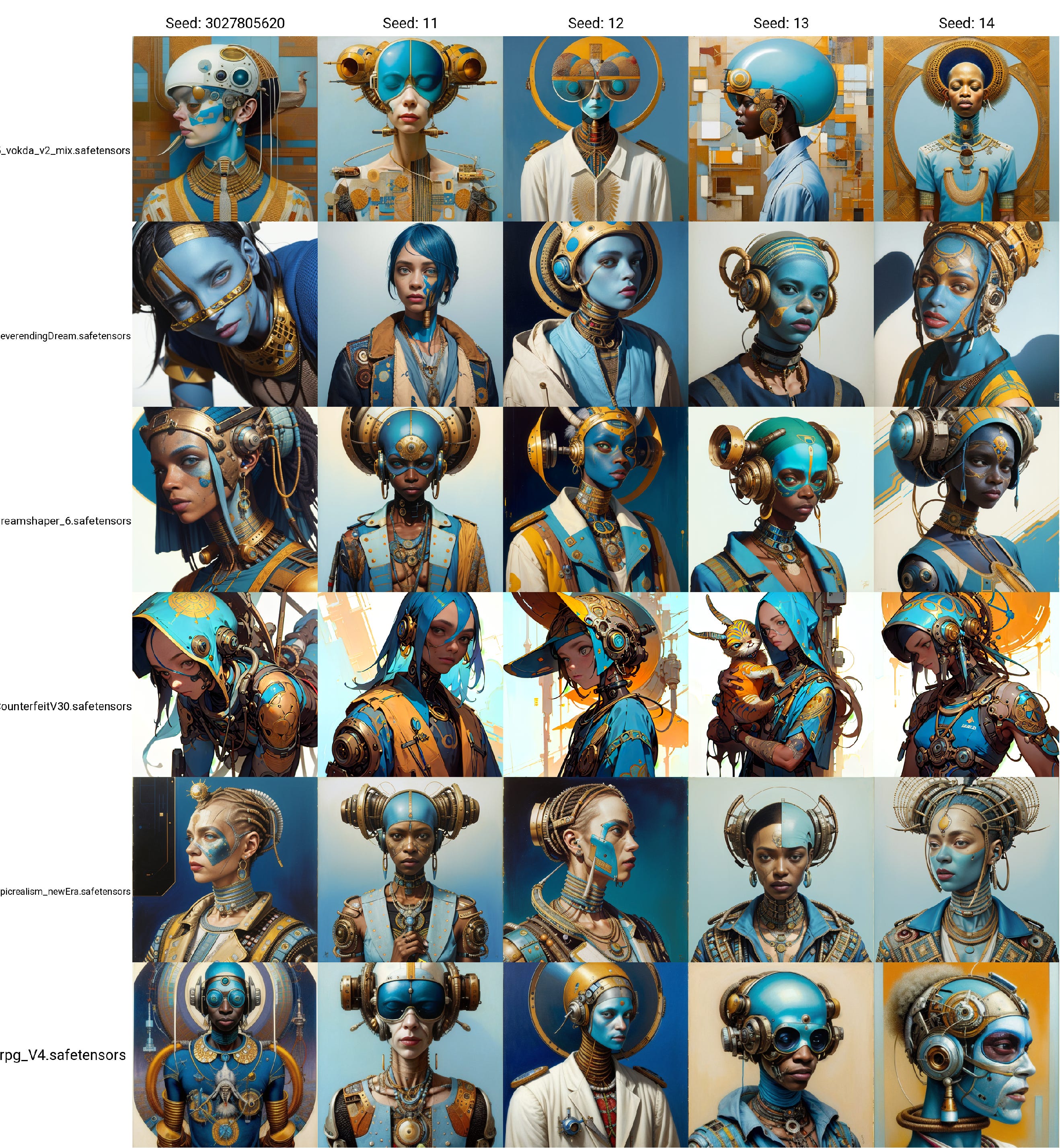 Benchmarking and Mixing SD Models: Vodka Based Cocktails