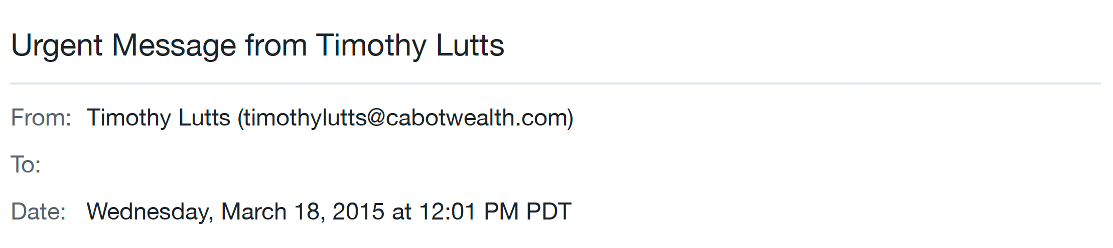 How to Add Urgency to Your Messaging - by Doug D'Anna