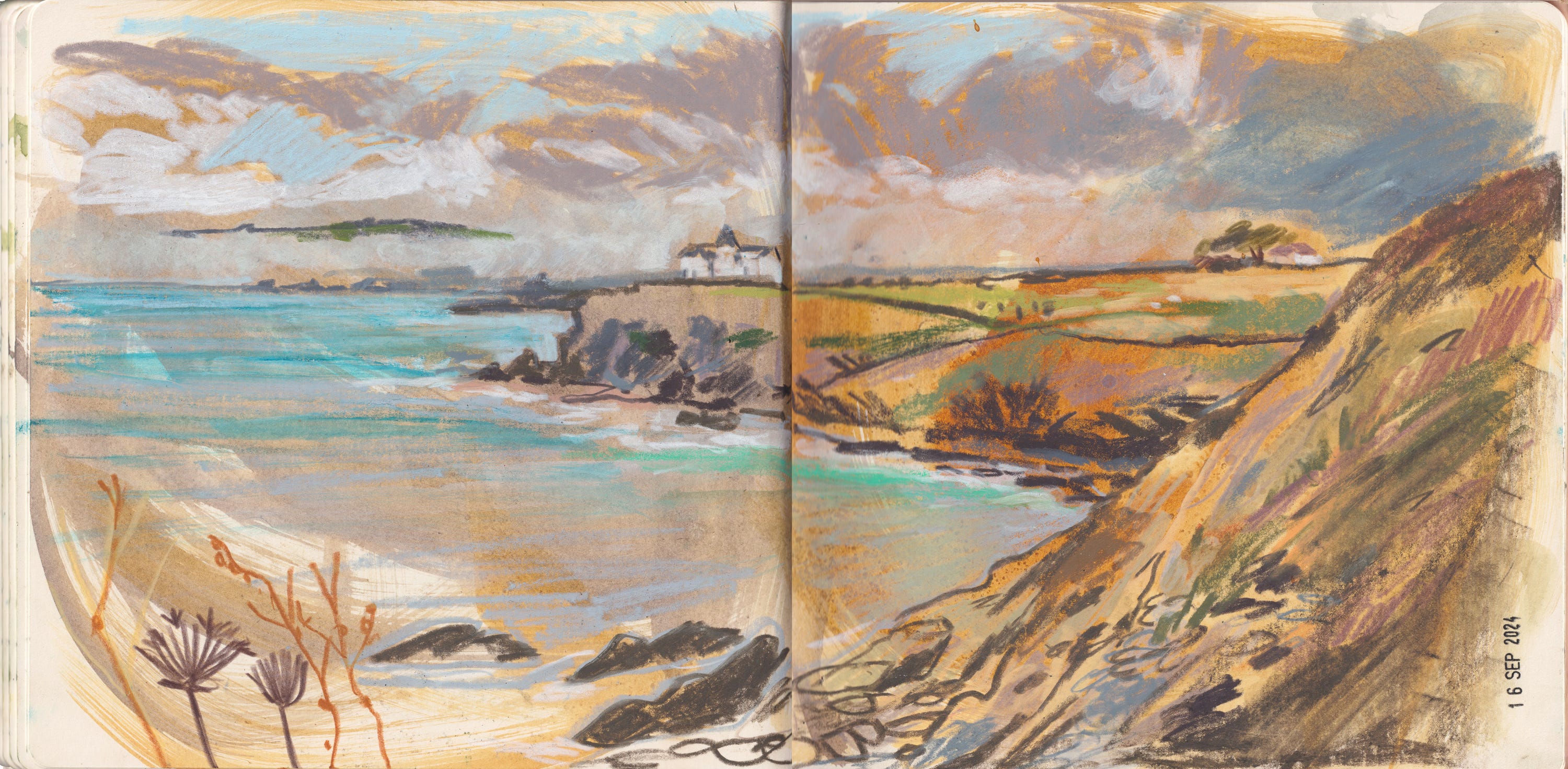 September Sketchbook pages - by Melanie Chadwick