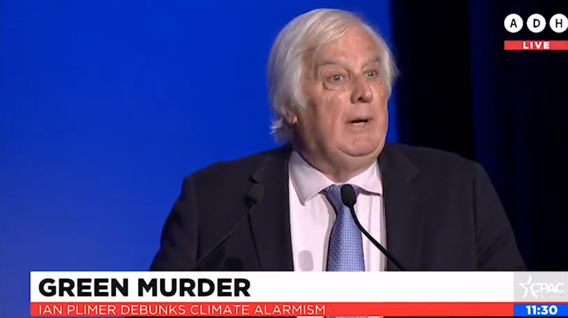 Ian Plimer geológus professzor három és fél percben teljesen lerombolja ...