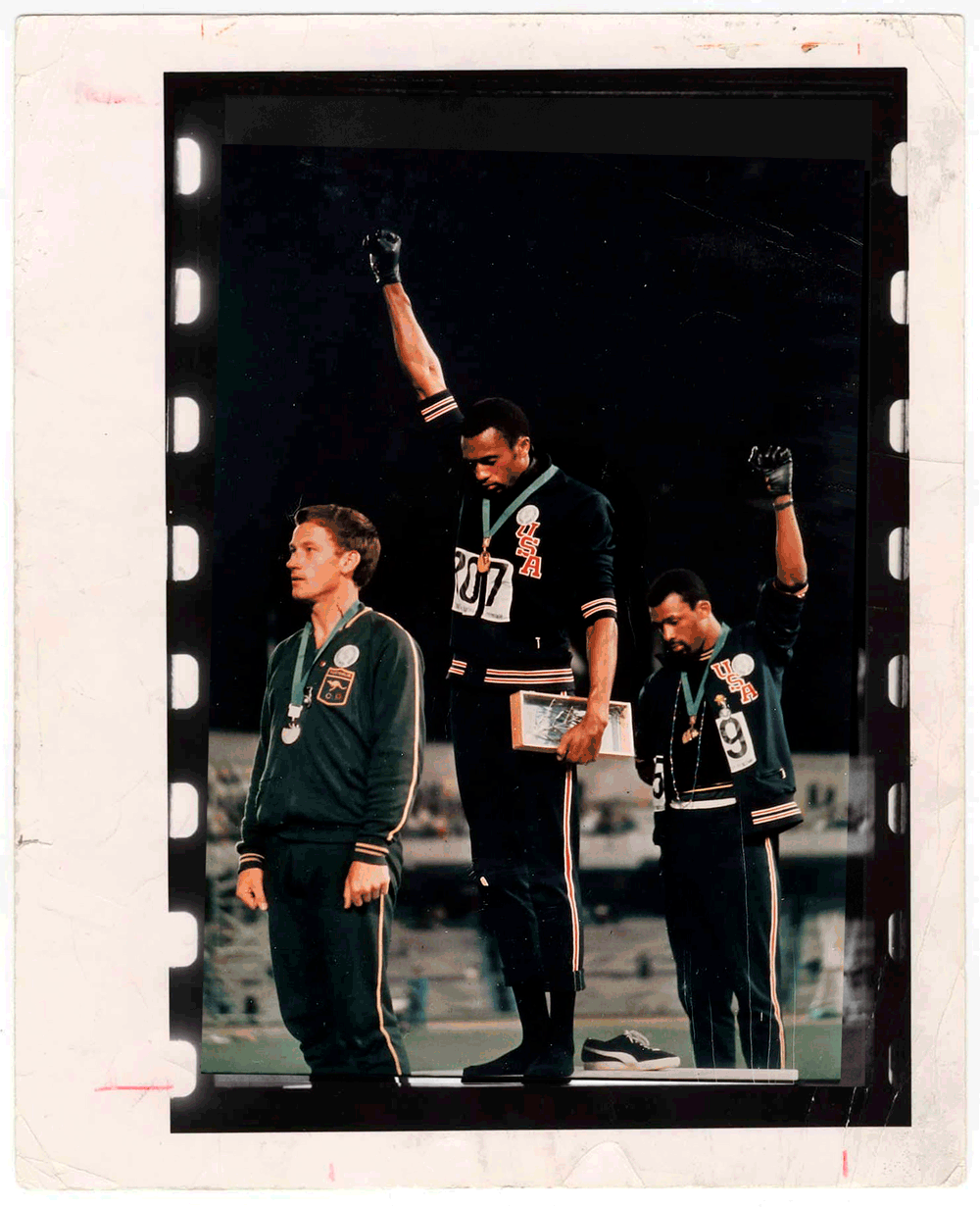 Jesse Owens 1936 Olympics Podium