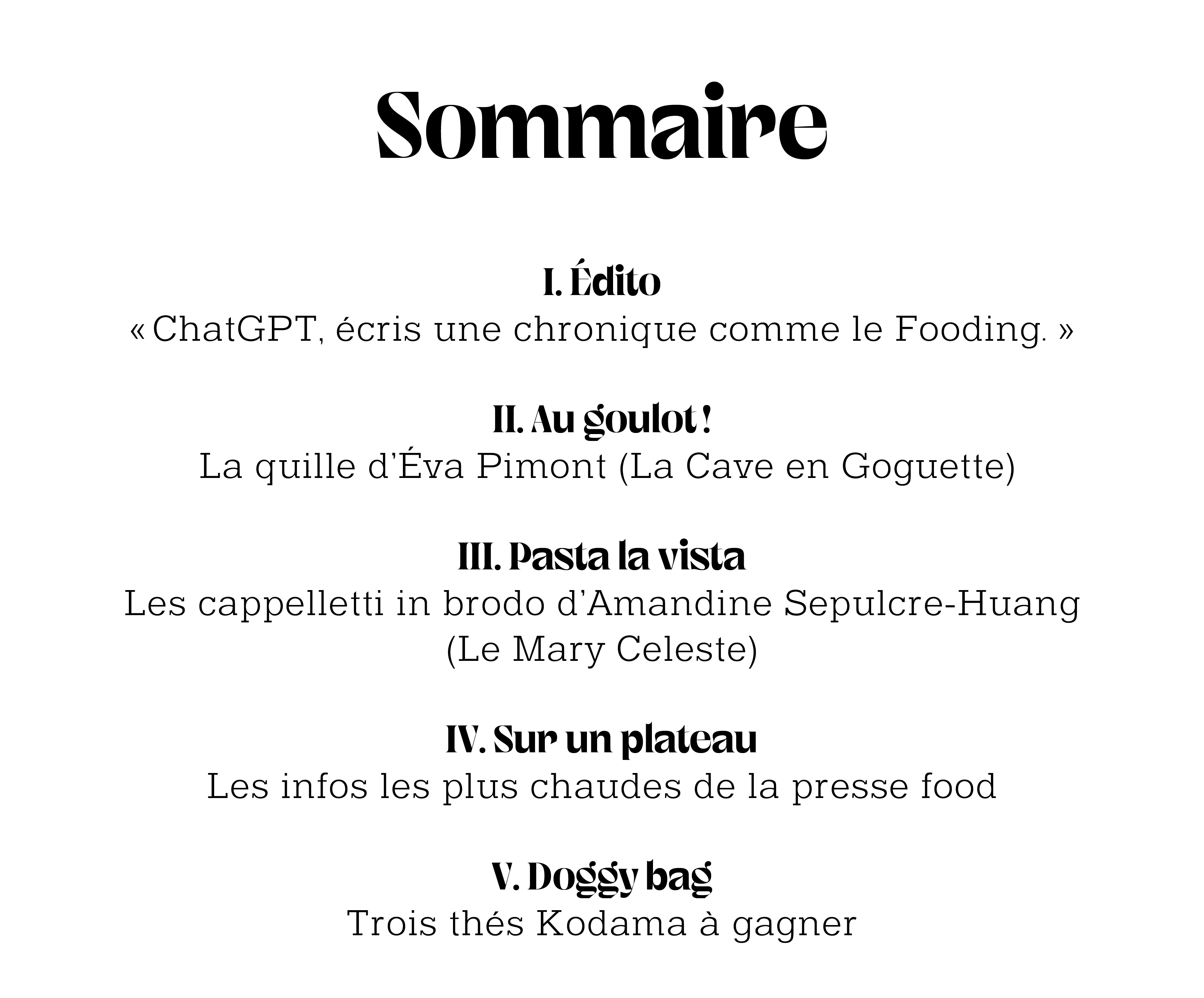 On a demandé à ChatGPT d’écrire une chronique Fooding