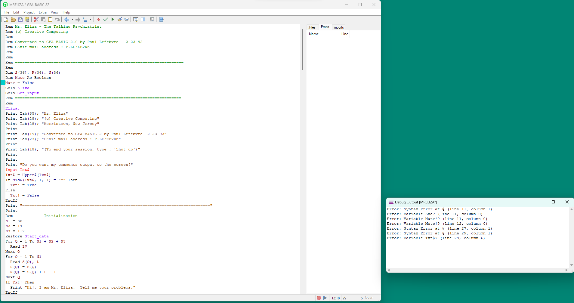 Frank Ostrowski and the Best BASICs - by Paul Lefebvre