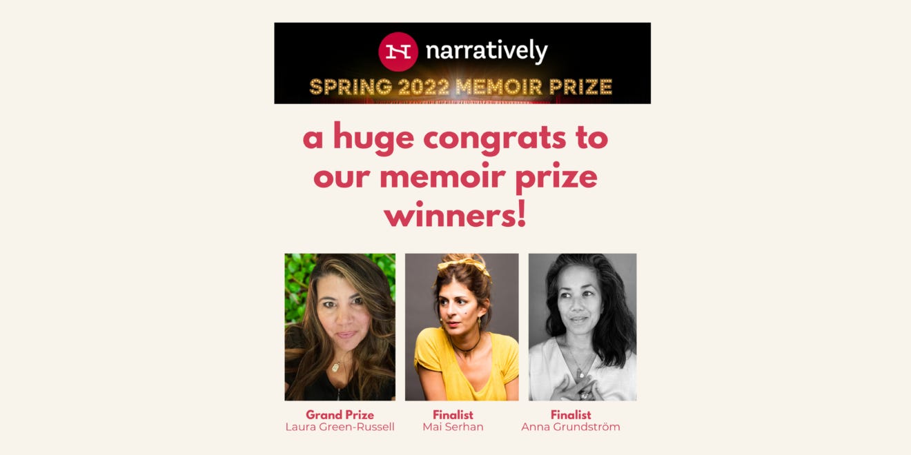 Meet the 2022 Winners of the Narratively Spring Memoir Prize