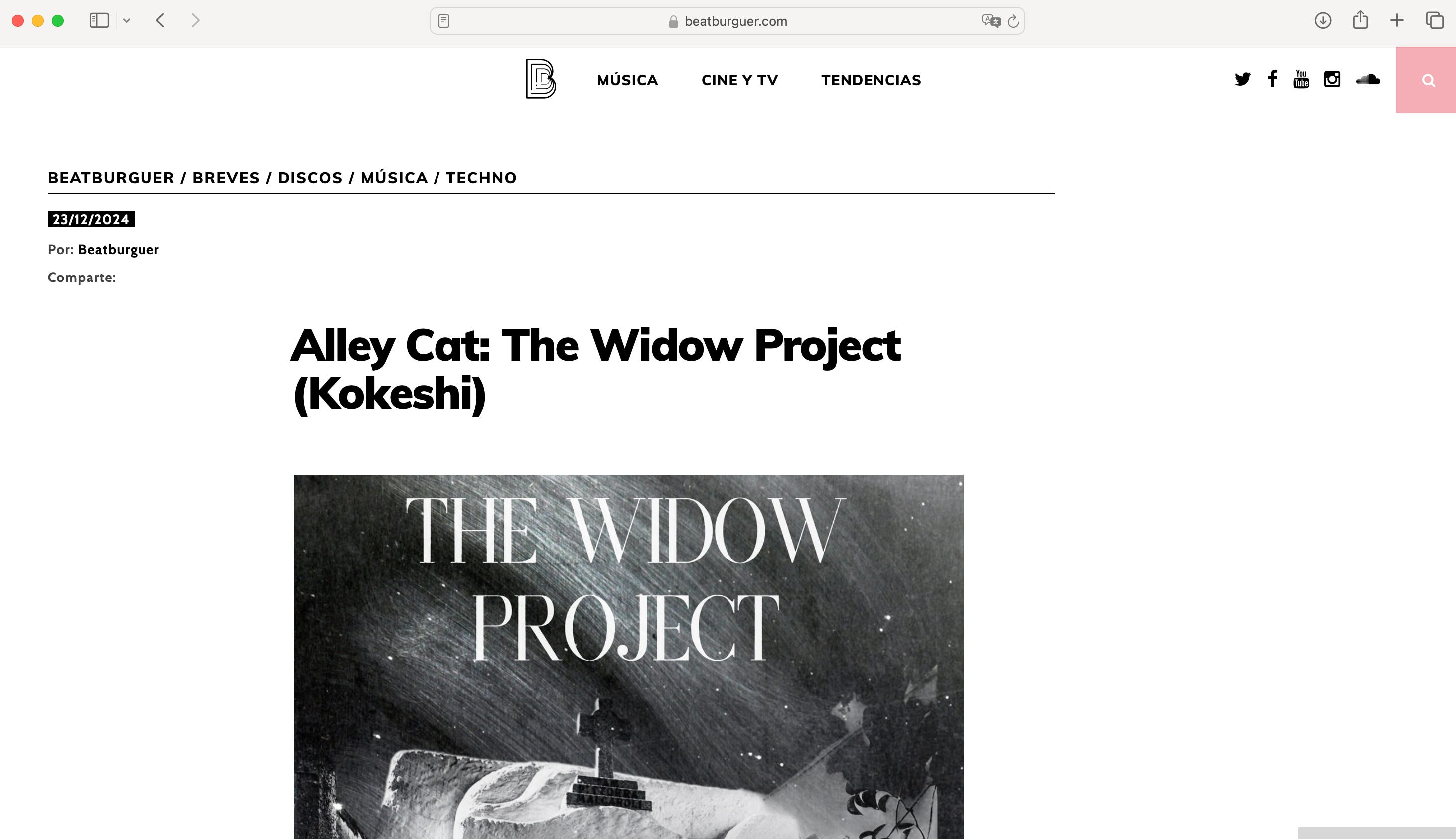 The Widow Project on Beatburguer
