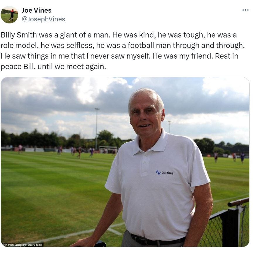 Billy Smith: A tribute to a true football man - by Col