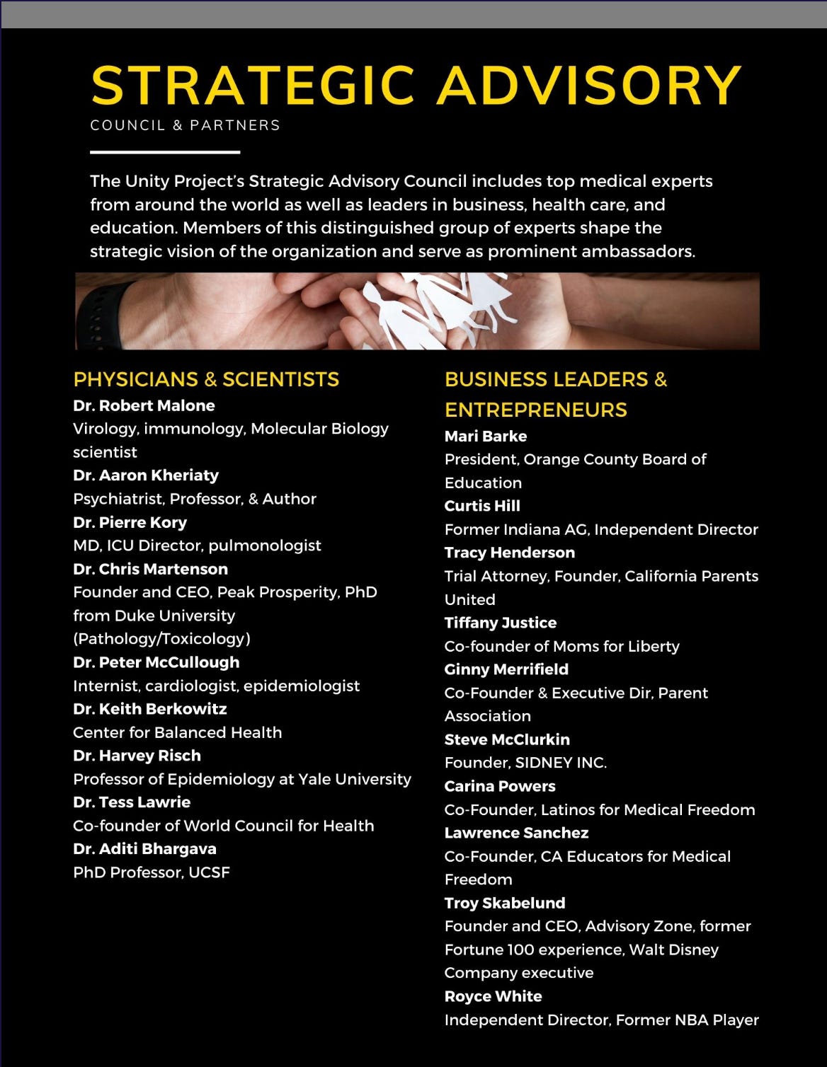 The "Unity Project" Continues! - by Robert W Malone MD, MS