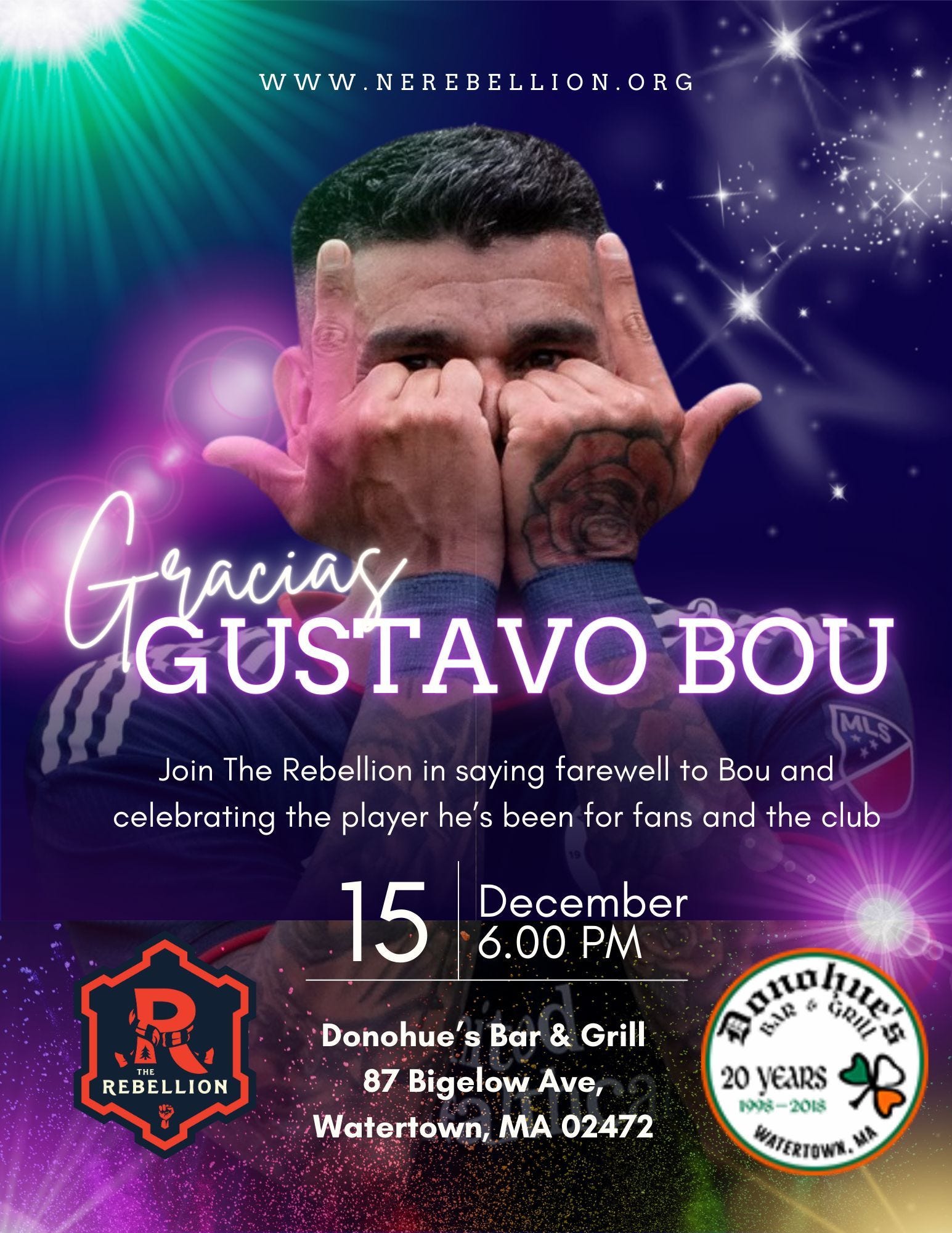 Rebellion Event Pays Tribute to Gustavo Bou
