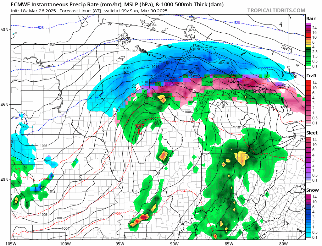 March 27, 6 AM Weather Forecast Update: Clipper to Warm Frontal ...