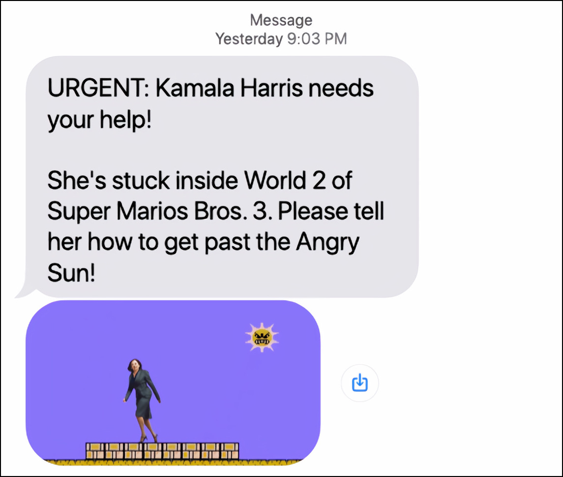 Political text messages I might not block - by Greg Nix