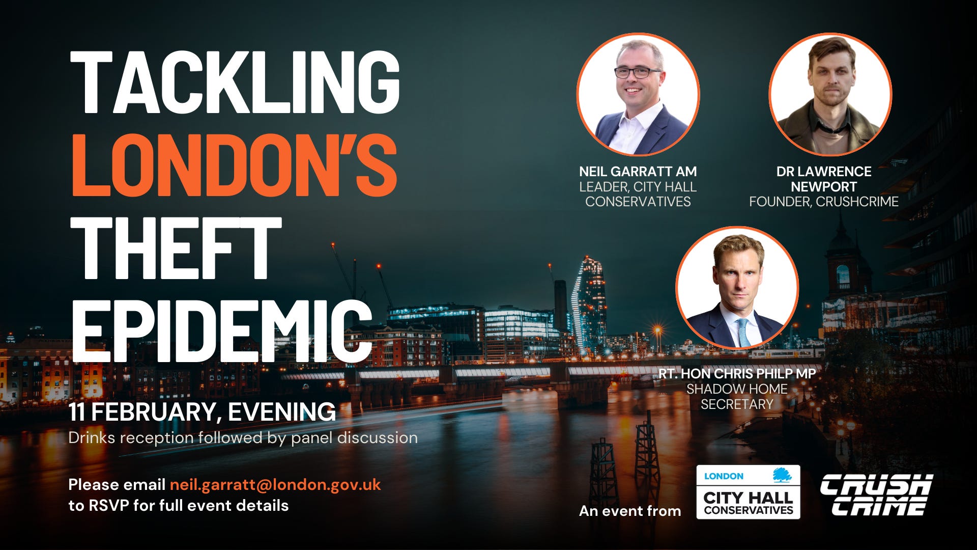 REMINDER: Tackling London's Theft Epidemic, TOMORROW