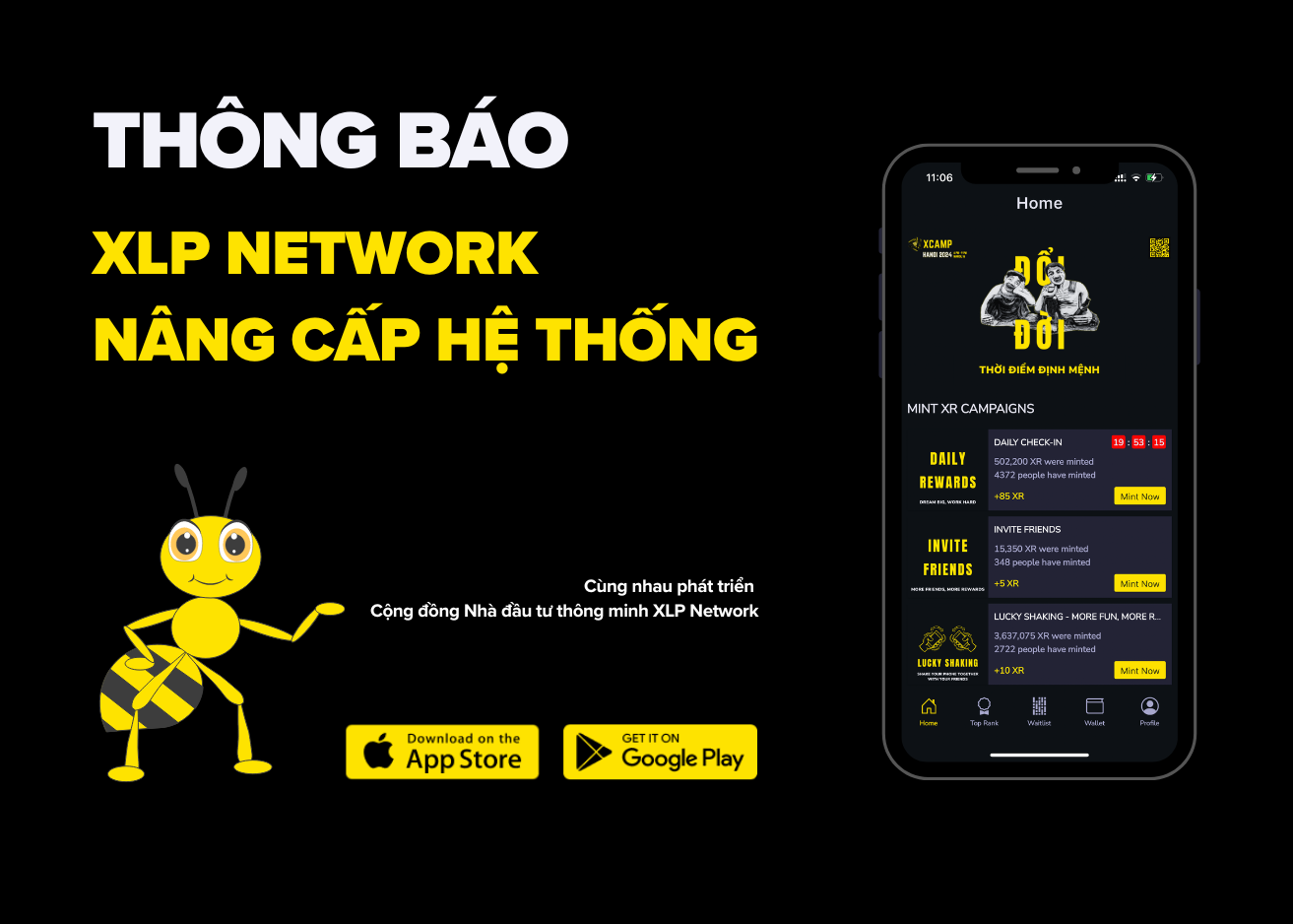 THÔNG BÁO: NÂNG CẤP HỆ THỐNG XLP NETWORK