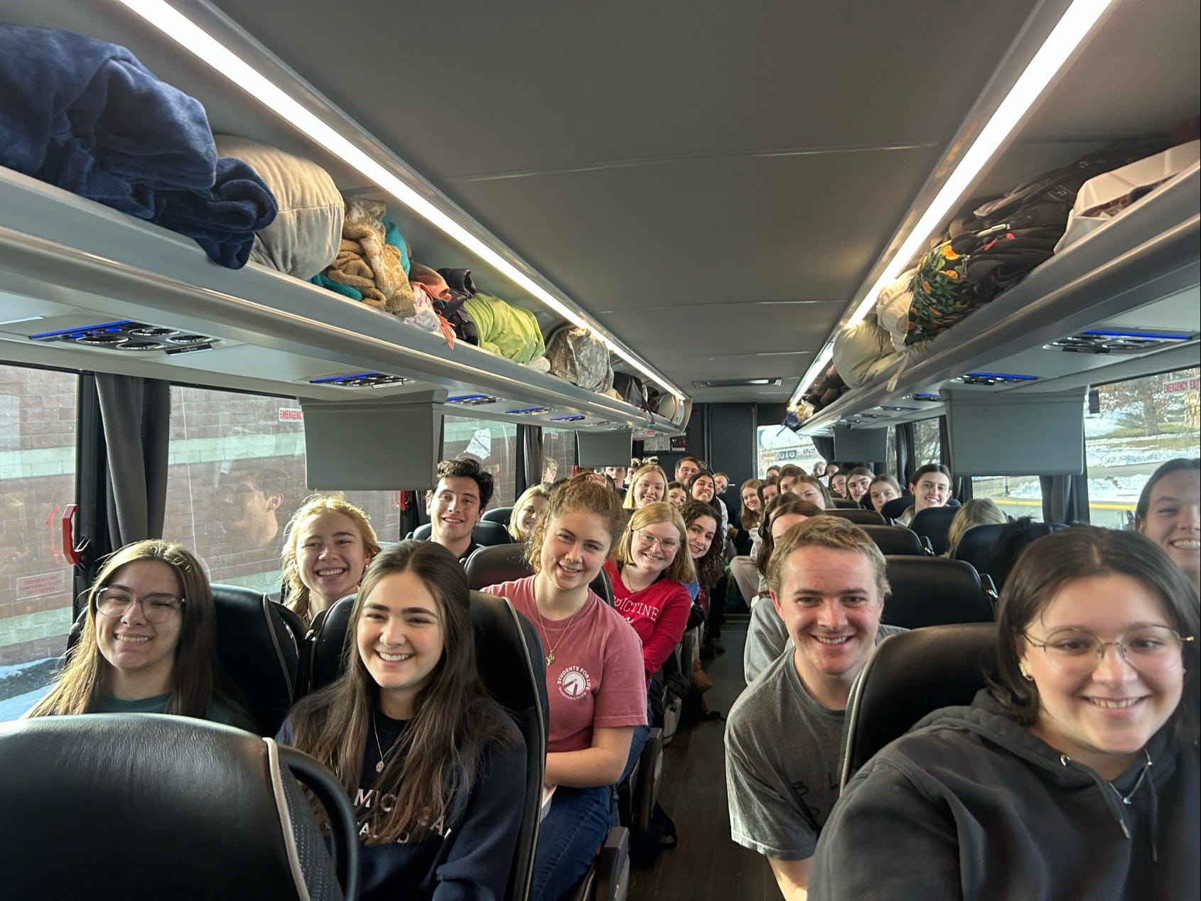 The pilgrims on the bus - by Jack Figge - The Pillar