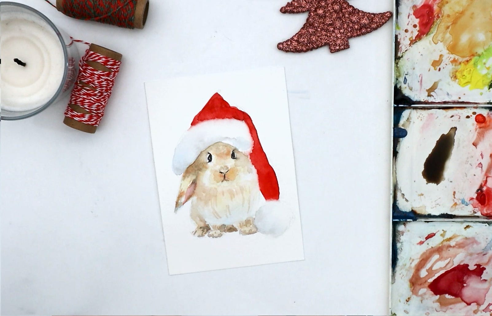 24 watercolor ideas for Christmas - by Yana Shvets