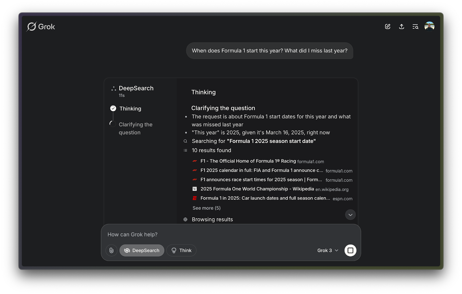 Grok 3's DeepSearch with Google's new AI Mode (Search)