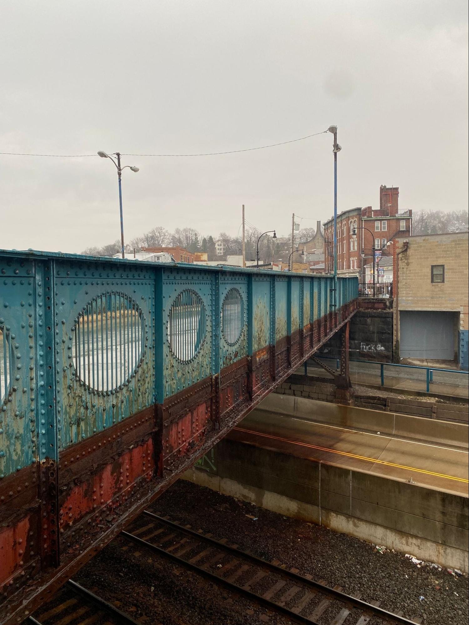 A Bridge in Winter - Weathered