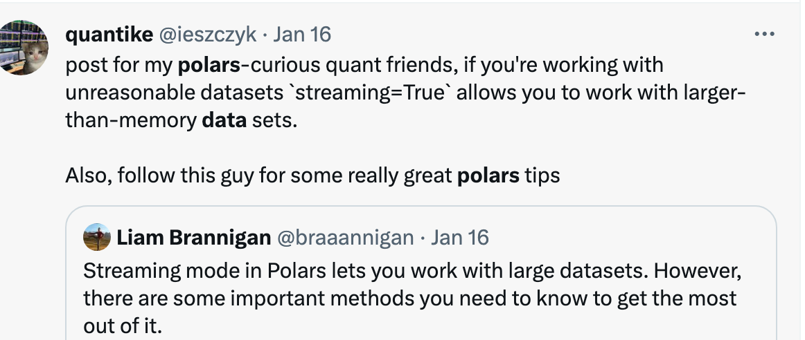 Why DuckDB is losing to Polars - by Daniel Beach