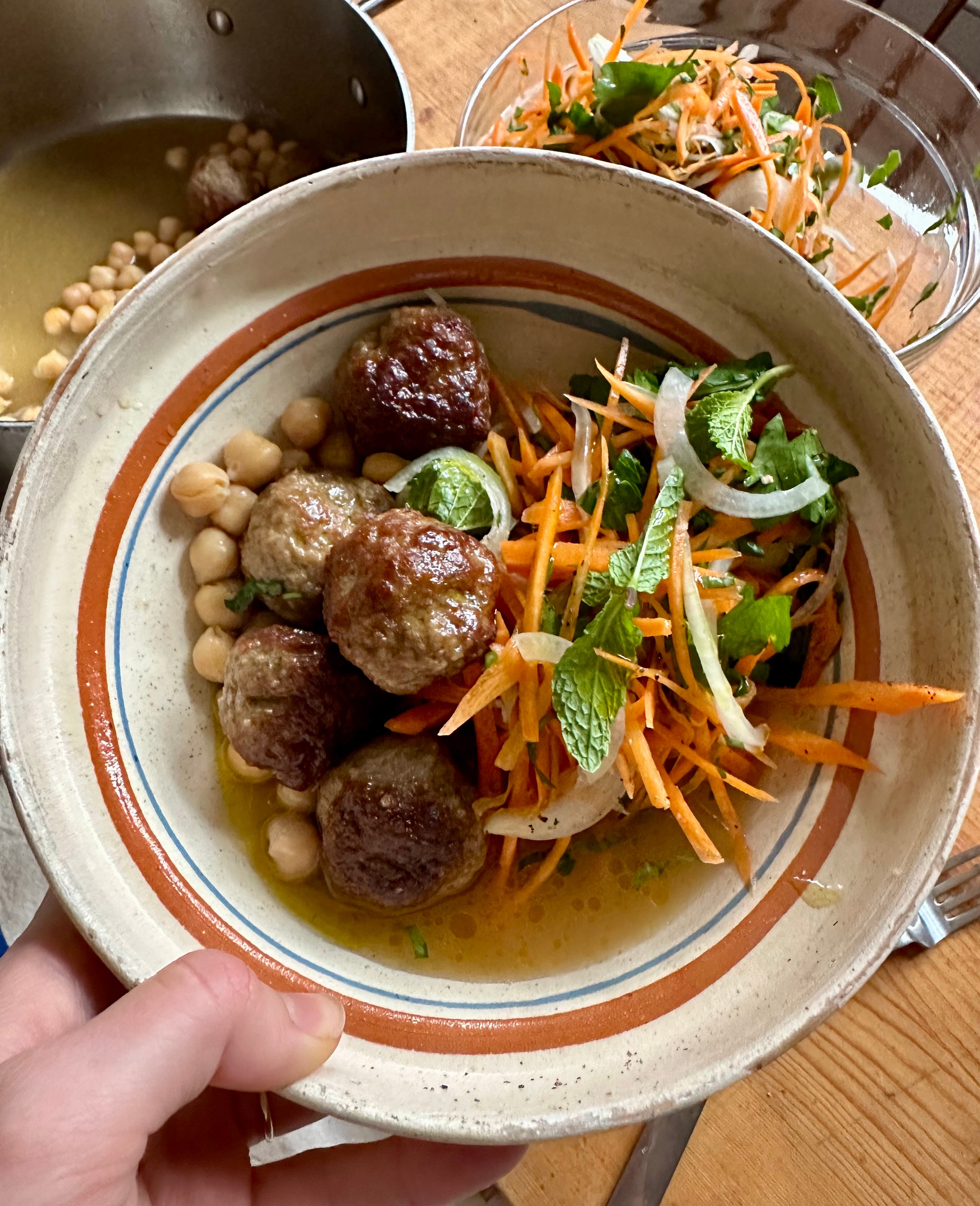 Brothy spiced meatballs - by Clare de Boer - The Best Bit