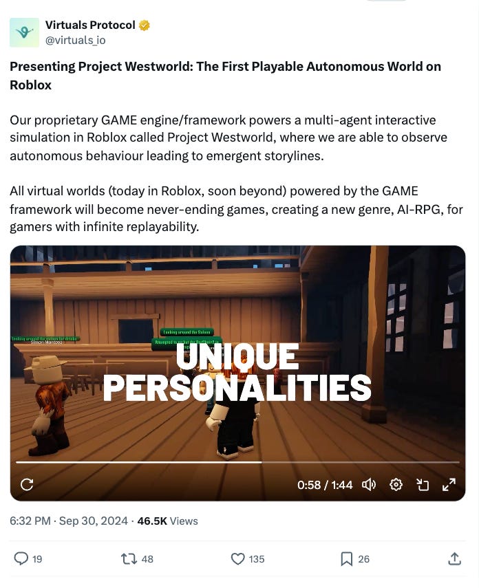 Virtuals Protocol: Launching AI Agents with the Pump.fun Model