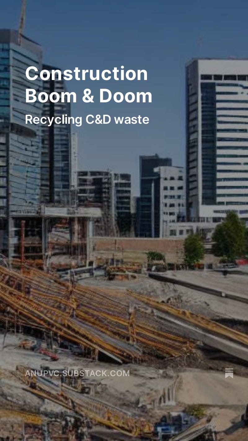 Construction Boom & Doom - by Anup Jain - AnupVC’s Substack