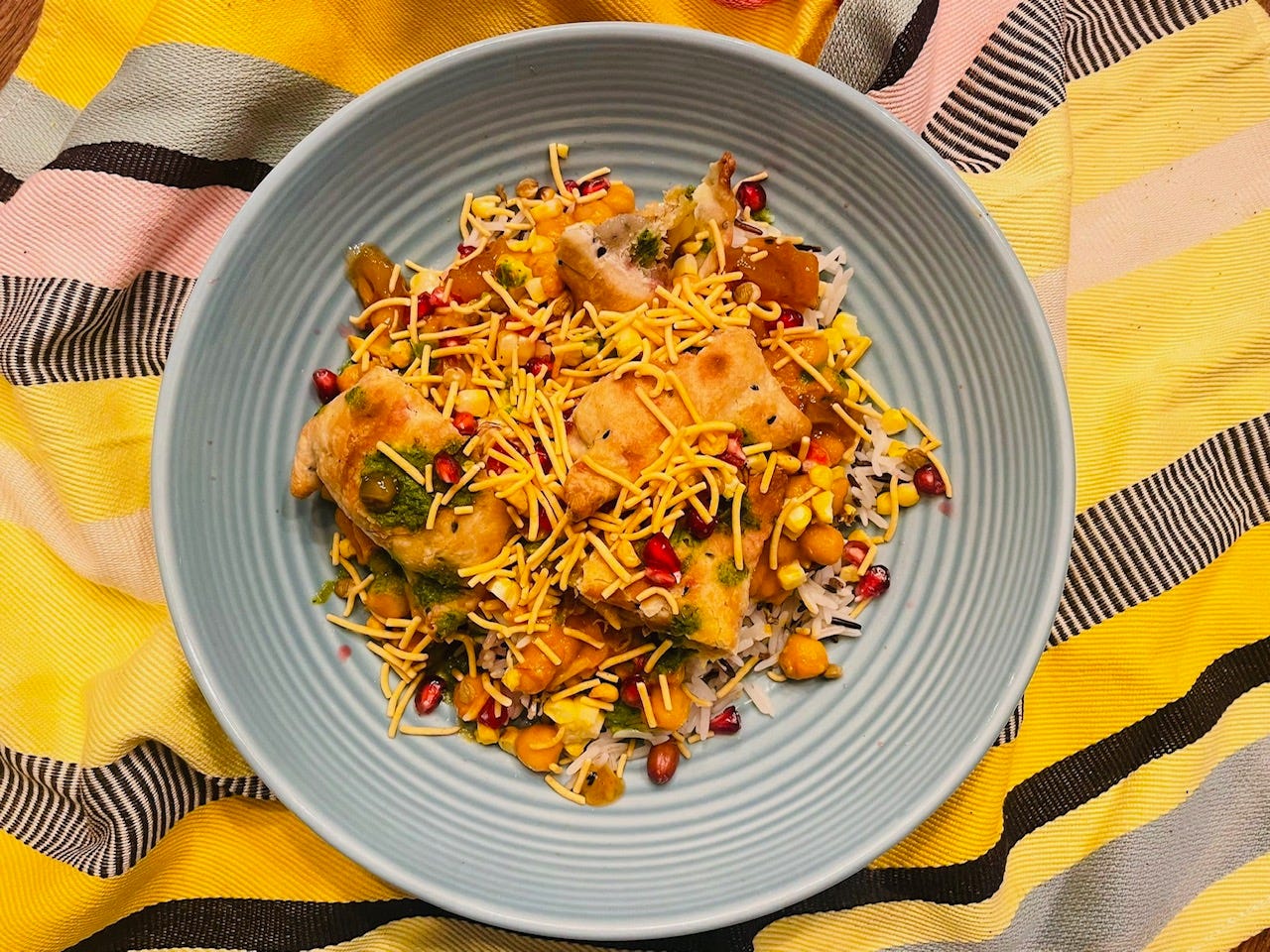 Recipe for Samosa Curry Bowl - by Charlotte Smith-Jarvis