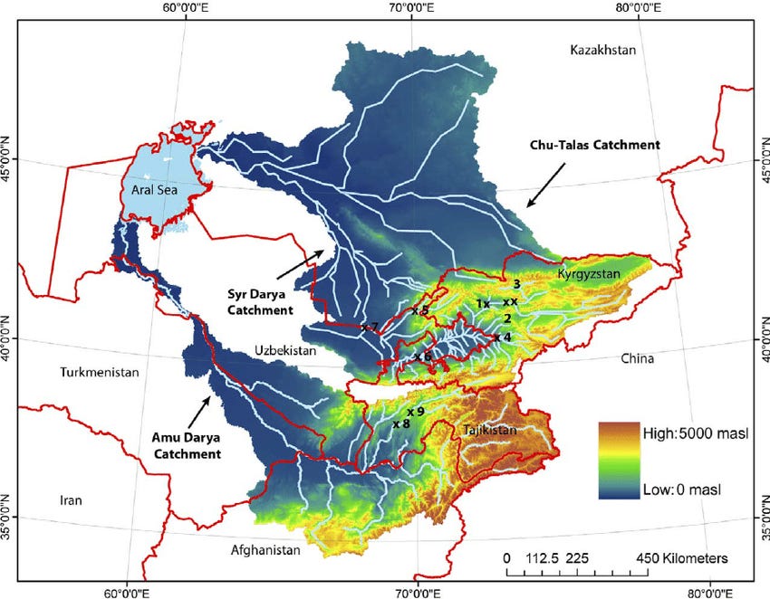 El viejo mar de Aral y el nuevo desierto de Aralkum