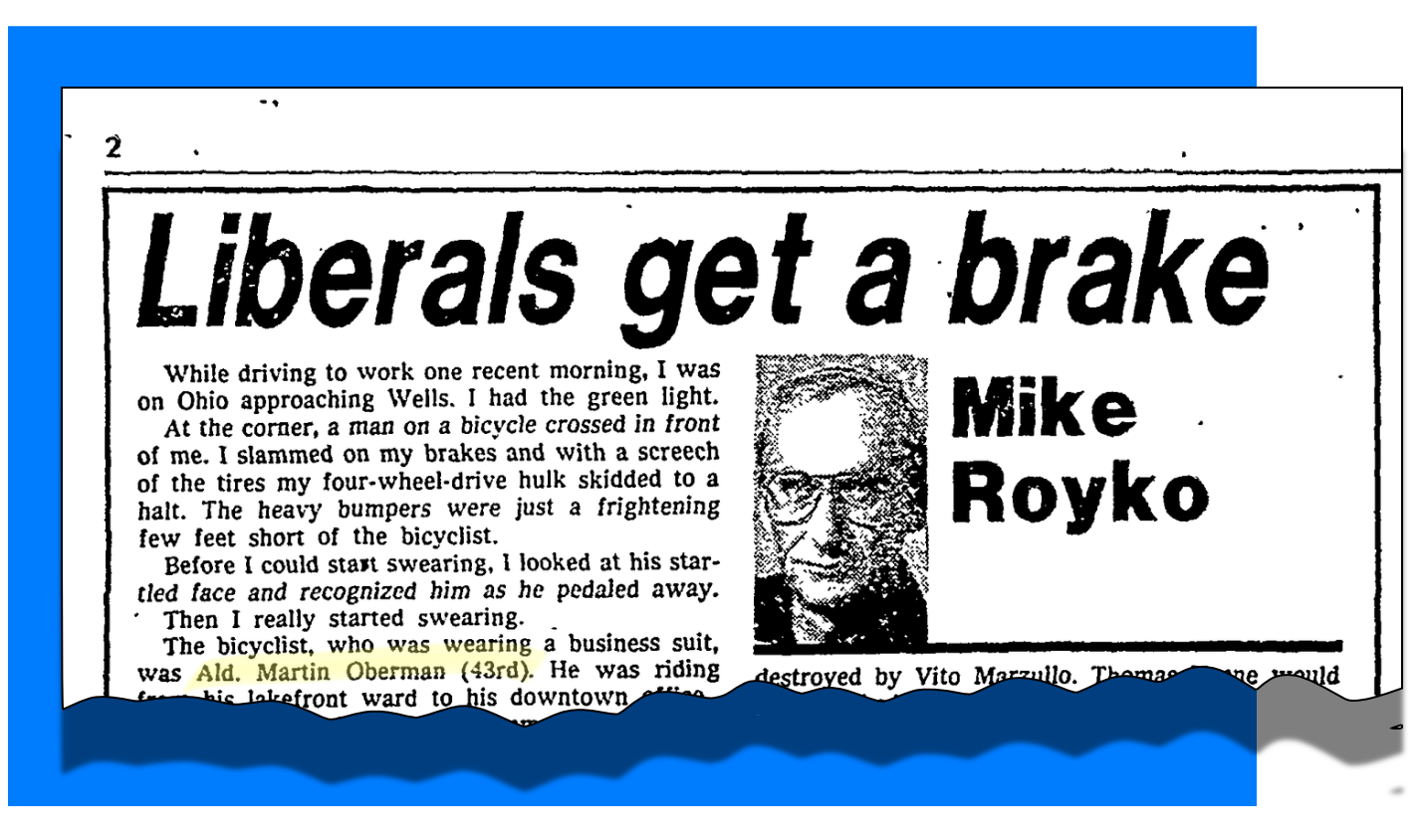 Mike Royko 50+/- Years Ago Today: November 5, 1981