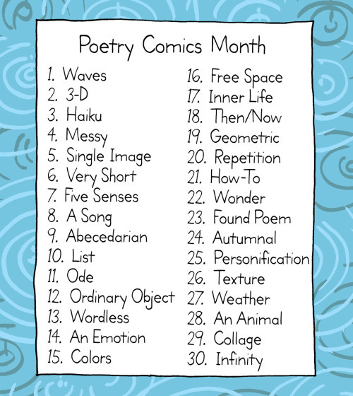Poetry Comics Month, Week 1 - by Grant Snider