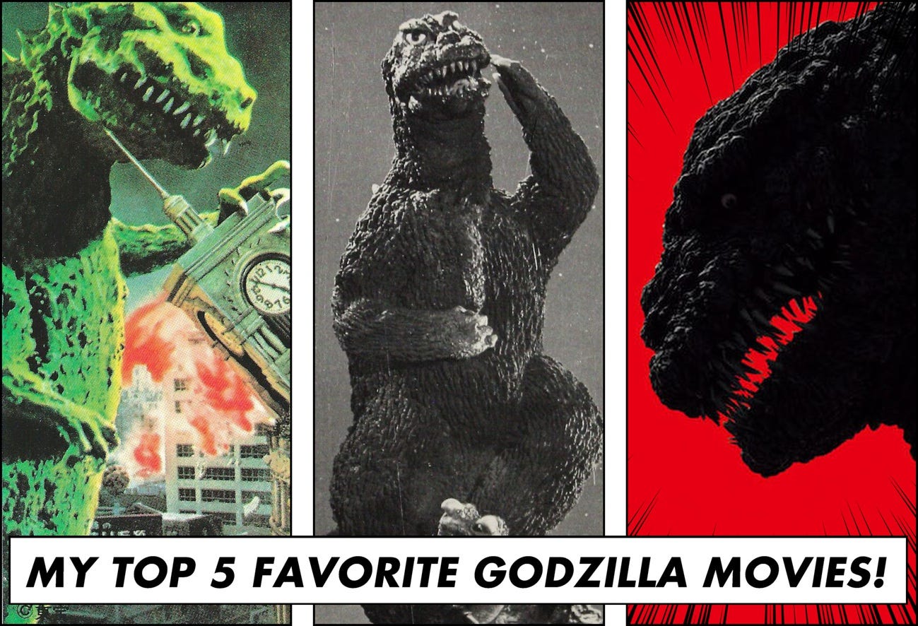 FEATURE: My Top Five Favorite GODZILLA Movies!