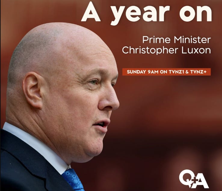 Luxon Finally Shows - by Nick Rockel - Nick's Kōrero