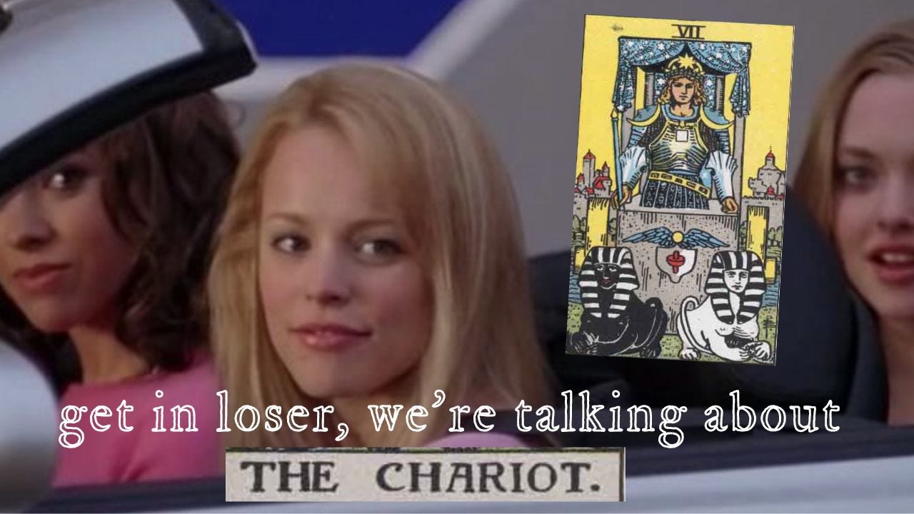Finally addressing the Chariot - Carrie Mallon's Substack