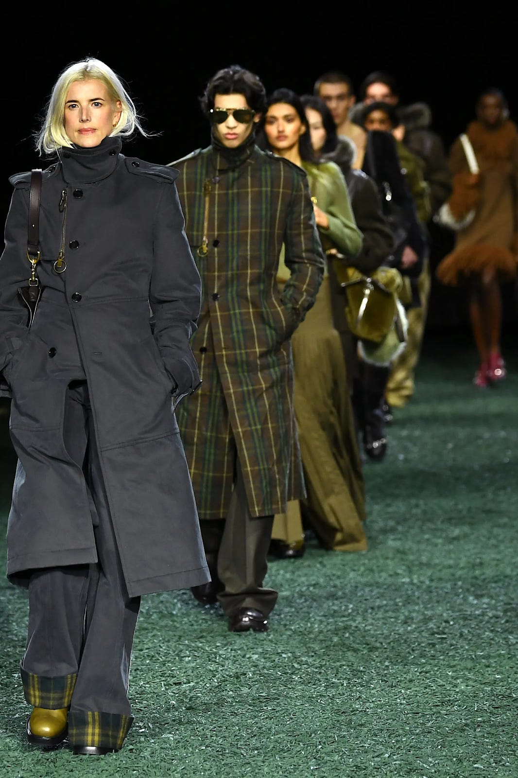 Iconically British: Burberry’s display of their timeless designs.