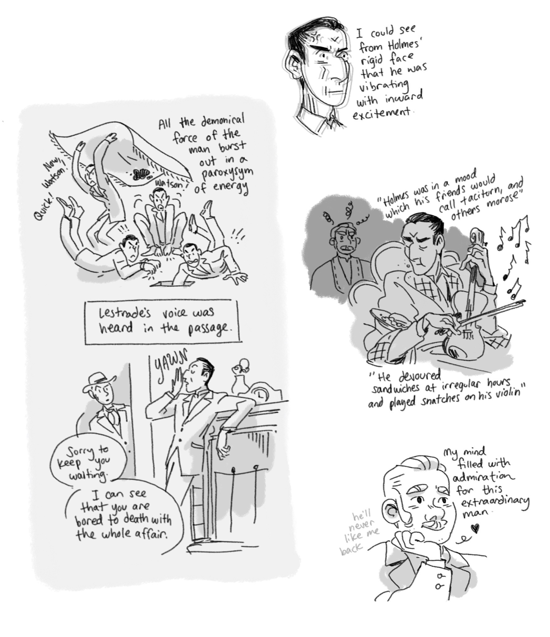 sketchbook: the second stain + the reigate squires