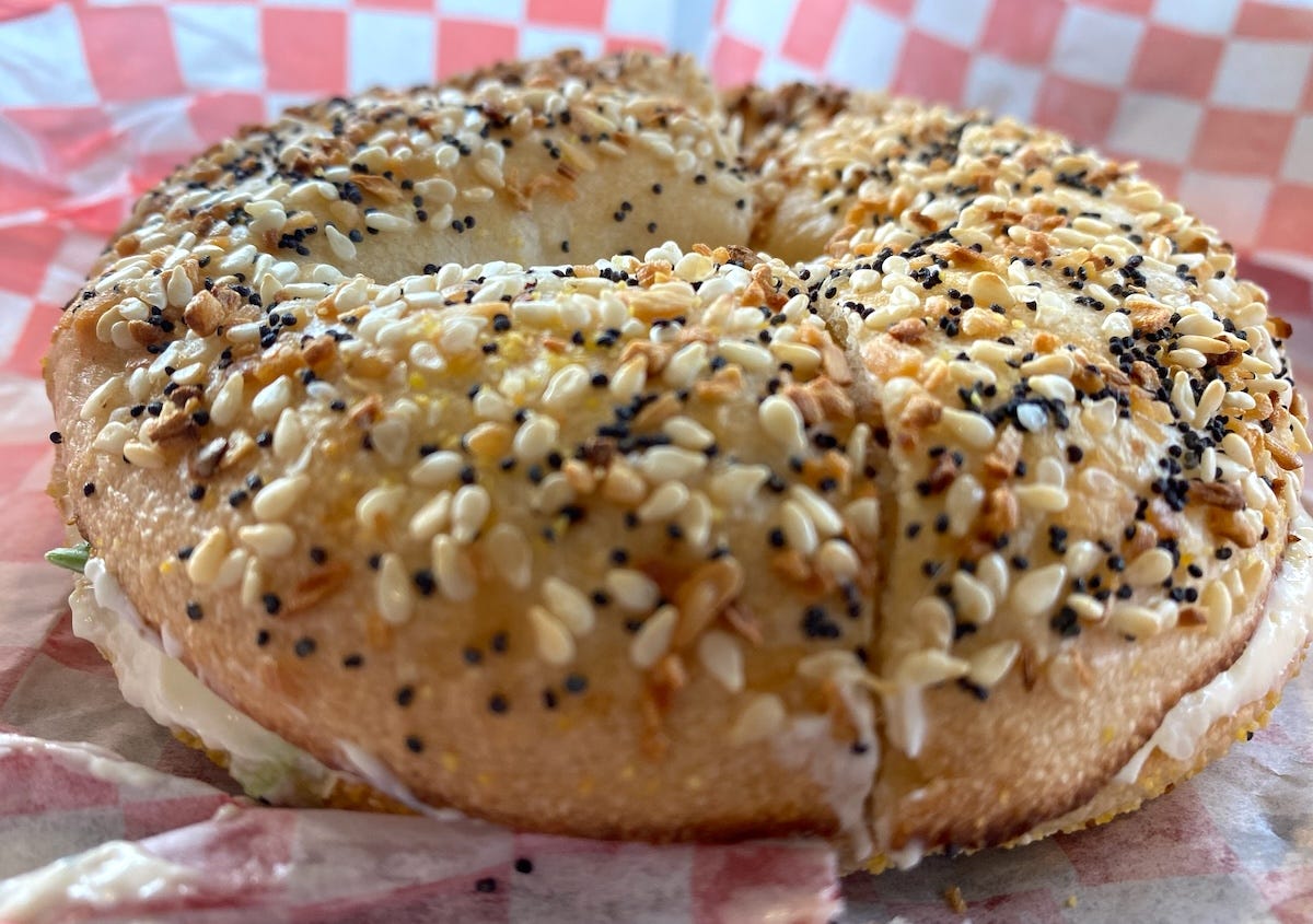Can I get a good Bellevue bagel at... Big Apple Bagels