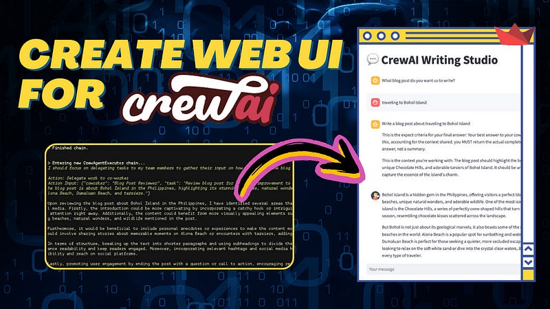 How to Implement a Simple UI for CrewAI applications