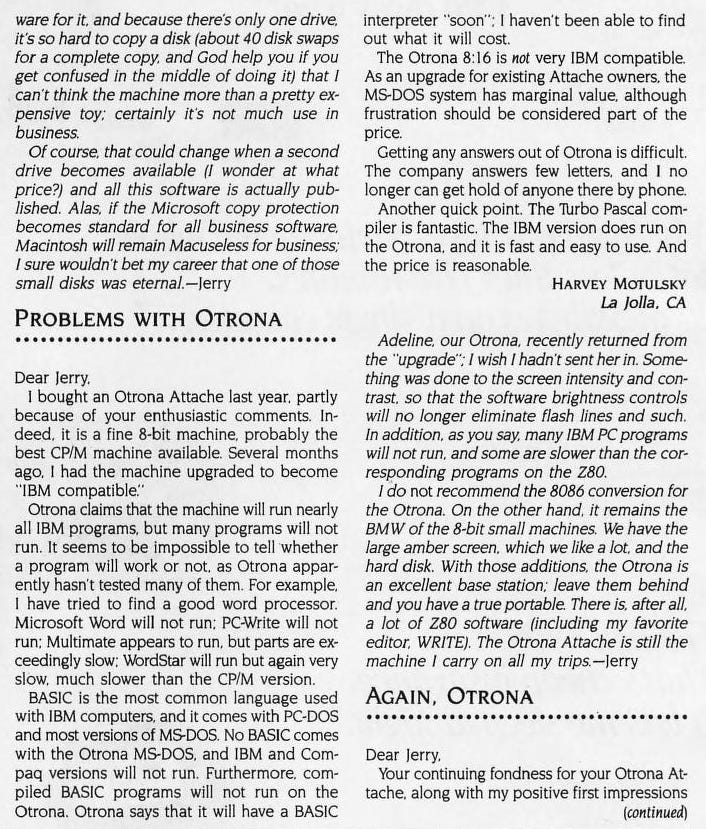 The Story of Otrona -- The Colorado Computer Company of the early 1980s.