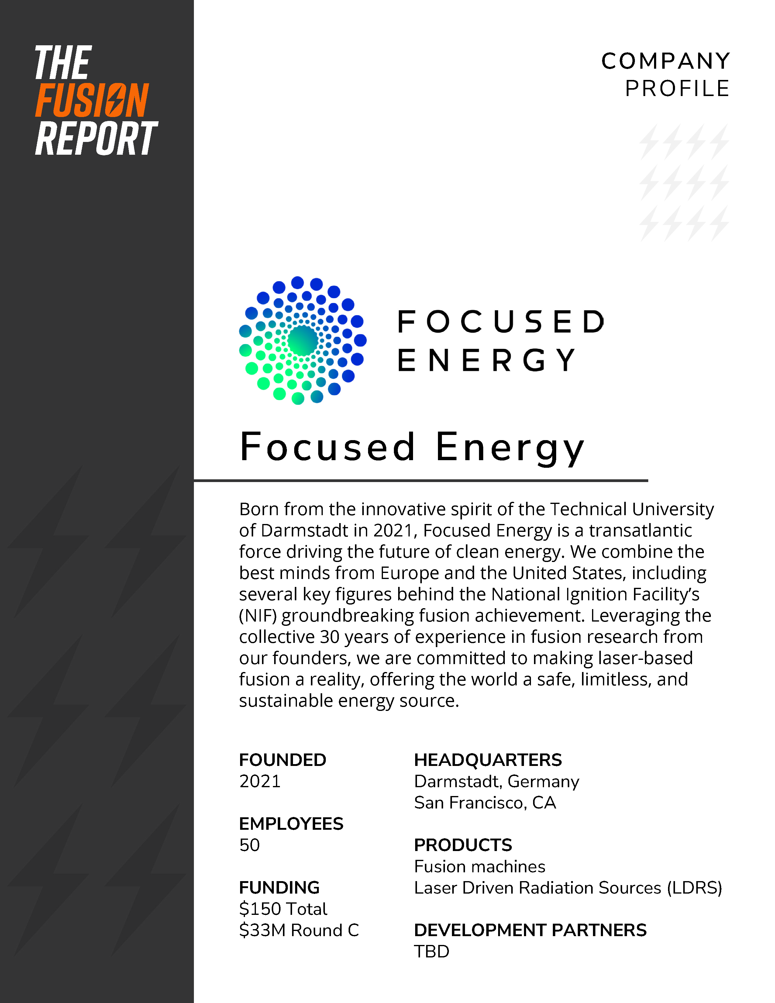 Company Profile: Focused Energy - by Michael Heumann